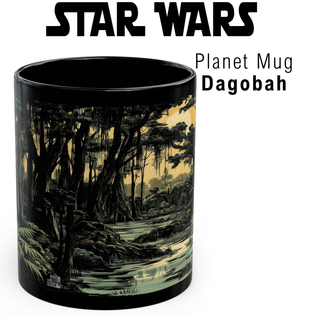 Dagobah, Star Wars Original Graphic, Planet Dagobah Landscape, Sci-fi Coffee Cup, Gift for Geeks ...