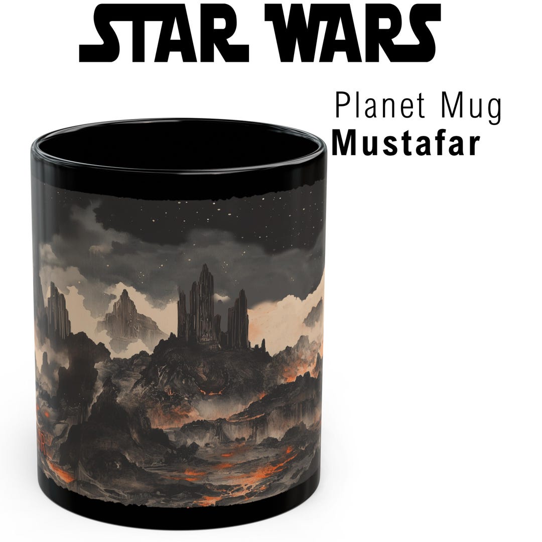Mustafar, Star Wars Original Graphic, Planet Mustafar Landscape, Sci-fi ...