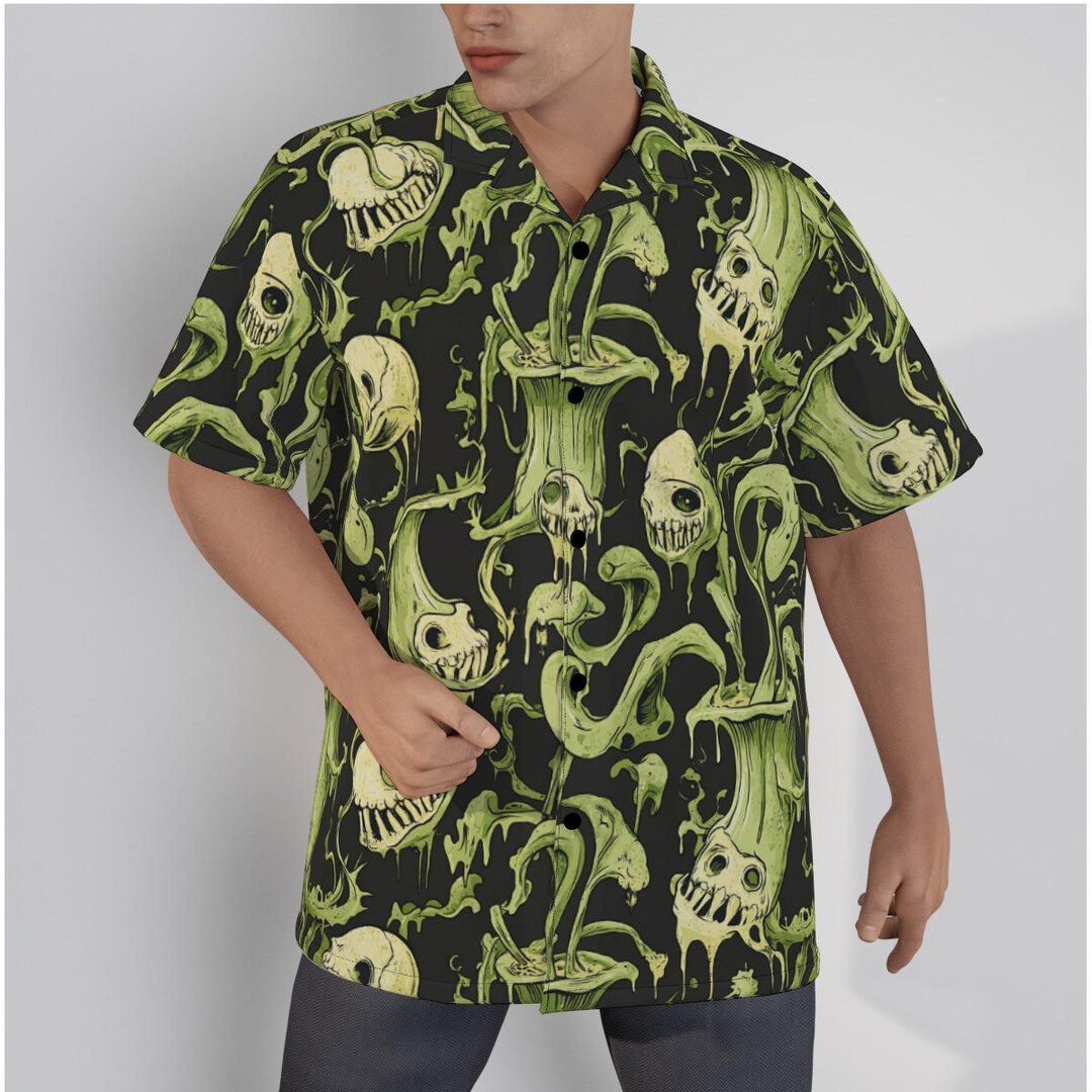 Carnivorous Skull Pitcher Plants All-over Print Men's Hawaiian Shirt - Etsy