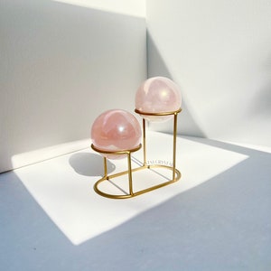 Altar Decoration | Crystal Sphere Stand | 2 Sphere Holder | Modern Boho ...