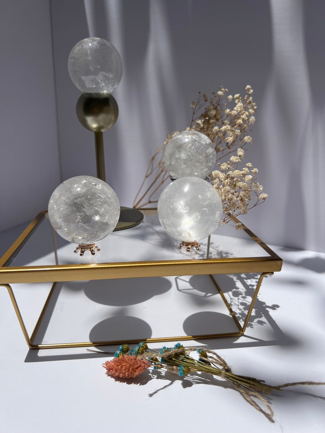 Optical Calcite Sphere High Grade Polished Calcite Iceland Spar Crystal ...