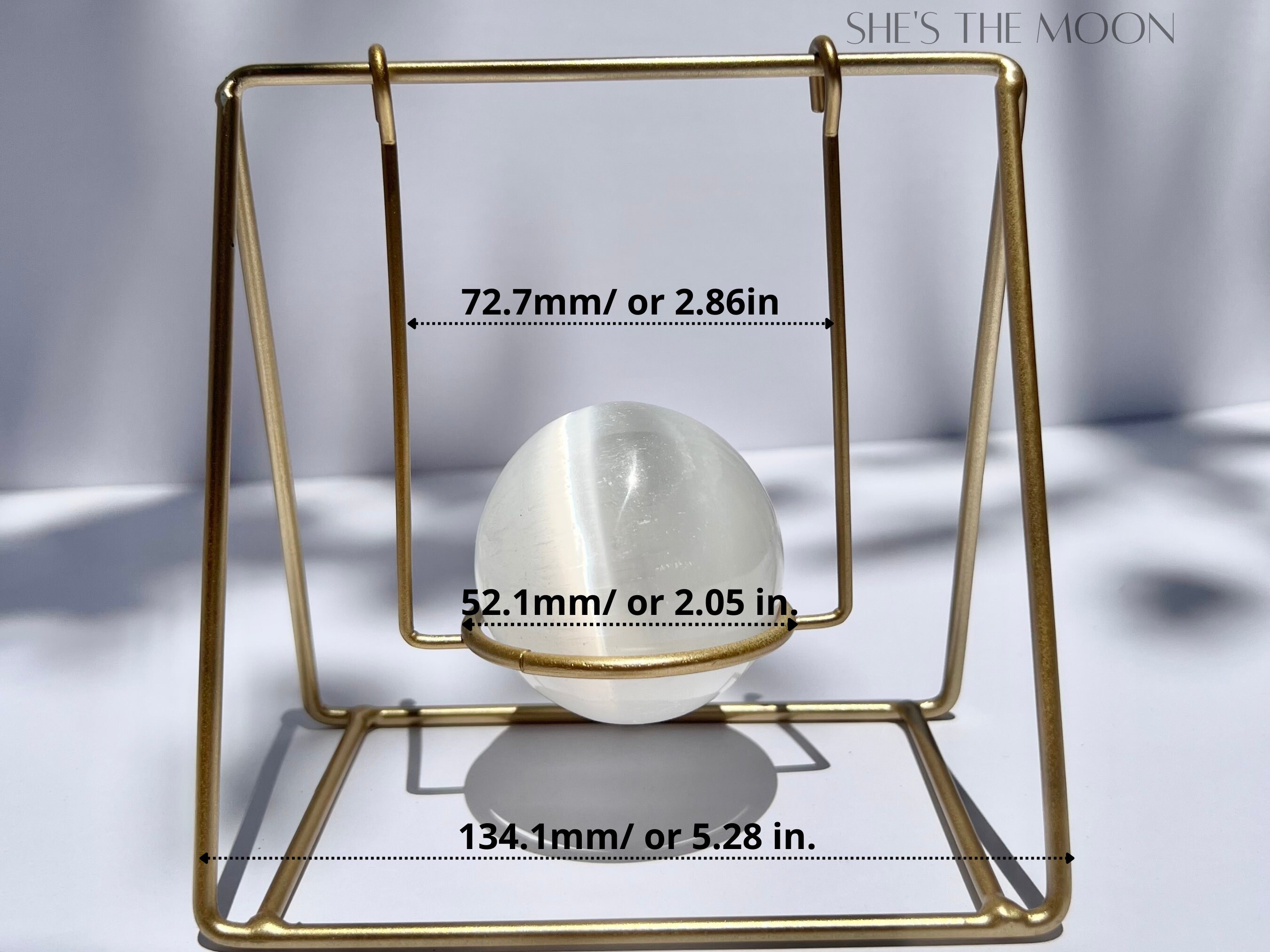 Gold Sphere Stand Crystal Ball Swing Stand Crystal Holder - Etsy