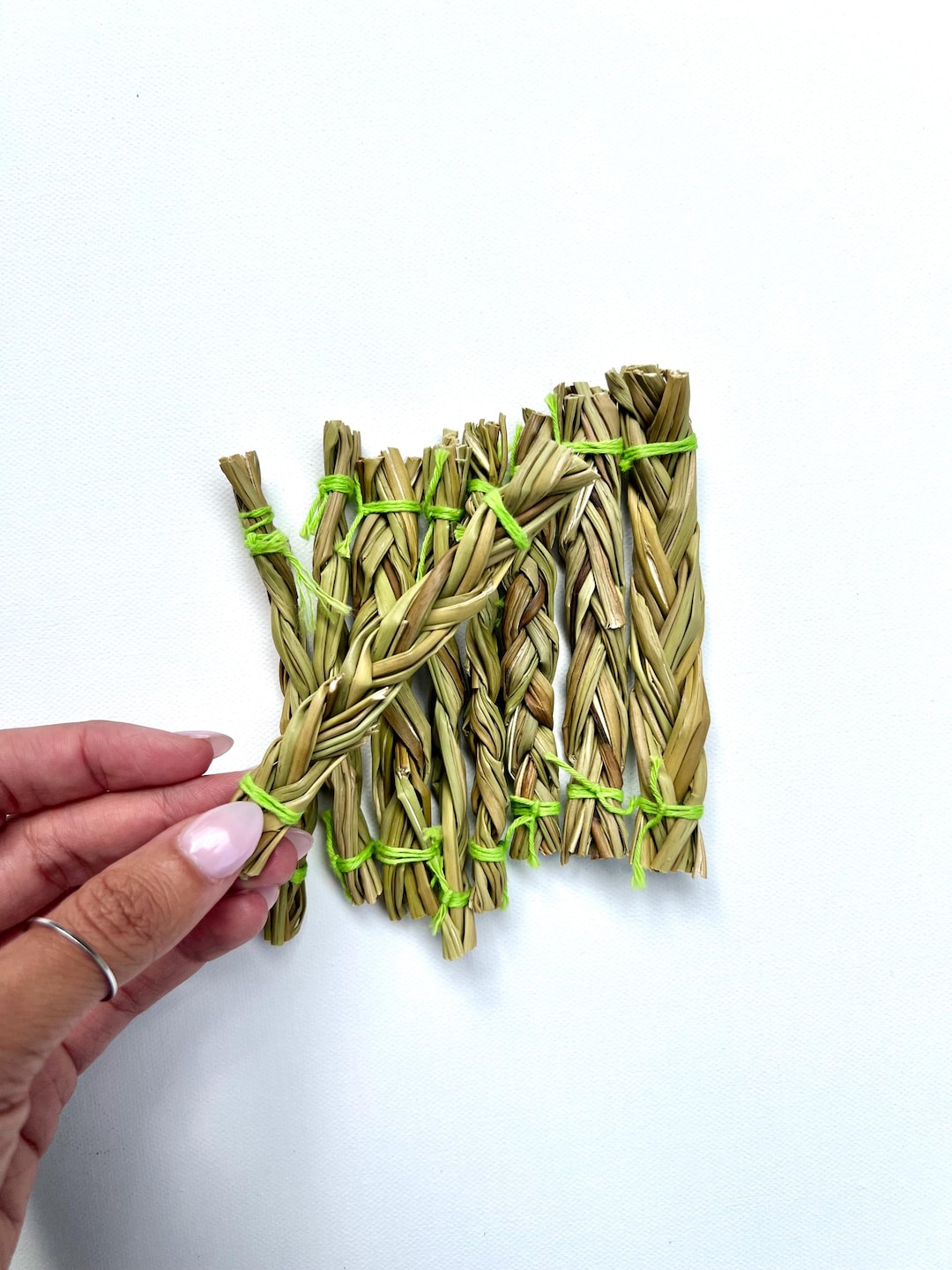Sweetgrass Braid - 4" Smudge Stick for Cleansing, Protection & Good ...