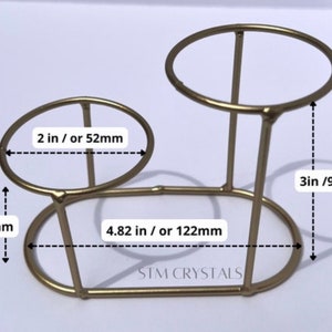 Altar Decoration | Crystal Sphere Stand | 2 Sphere Holder | Modern Boho ...