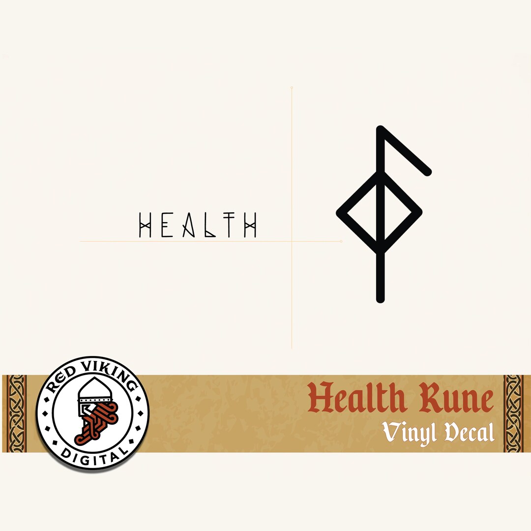 Vitality Vessel: Viking "bind Rune" of "health" | Norse Mythology | Viking Decor | Rune Symbols ...