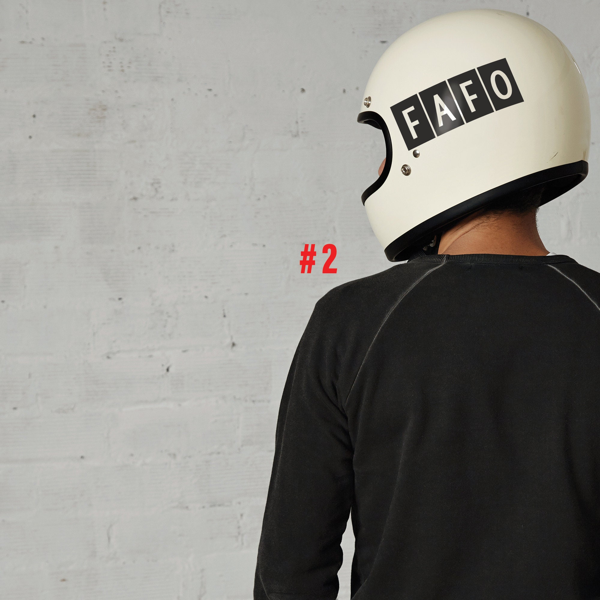 Show off Your Personality With fafo Vinyl Decal Perfect for Helmets ...