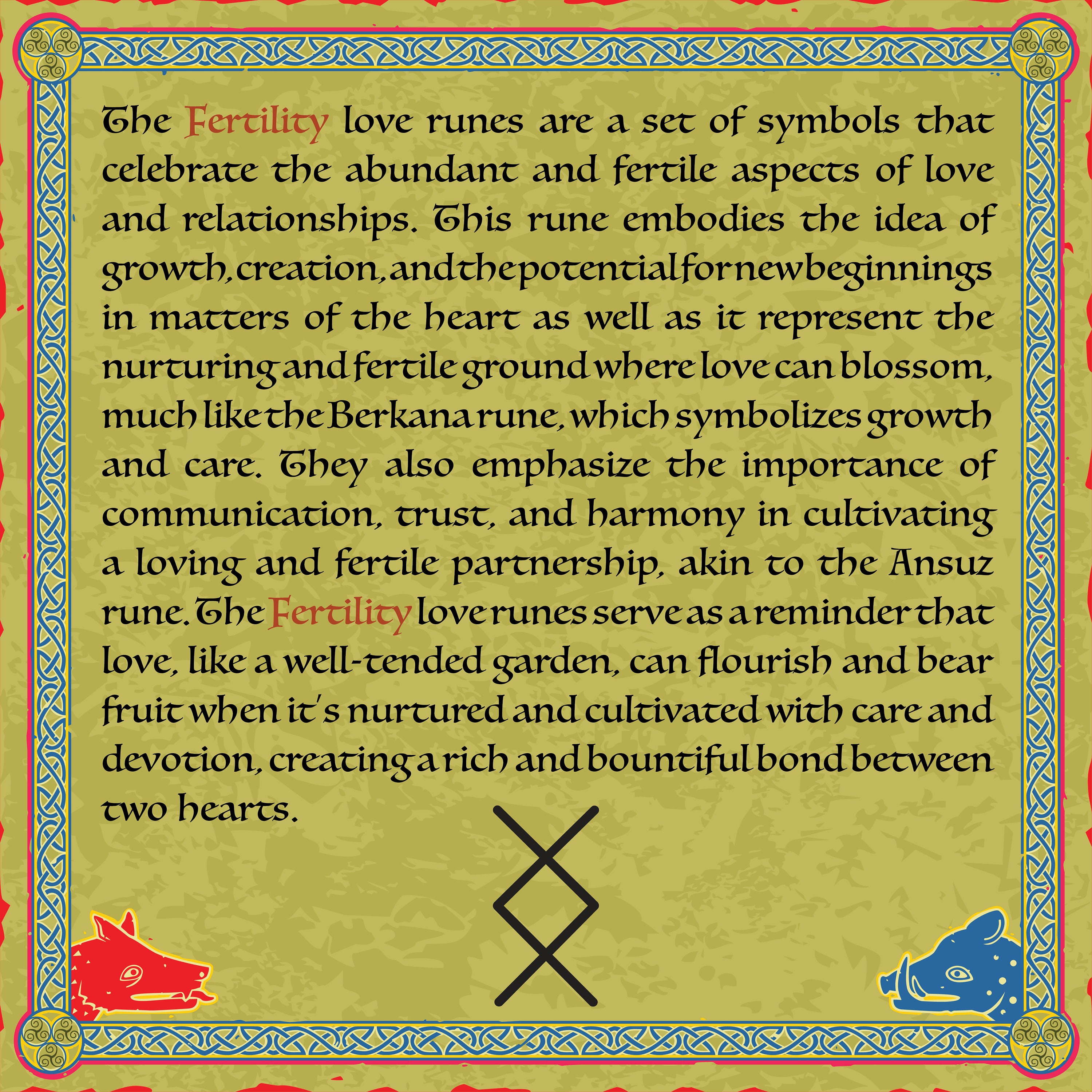 Fertility Rune: A Symbol of Growth and Love Find It on Etsy - Etsy