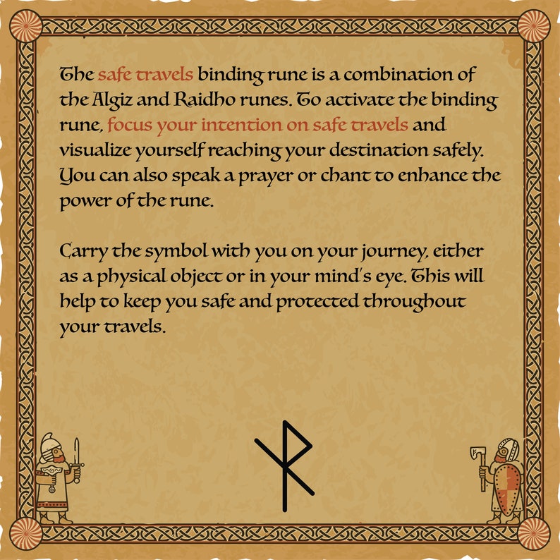 Viking Decal With the Bind Rune of 'safe Travels' for - Etsy