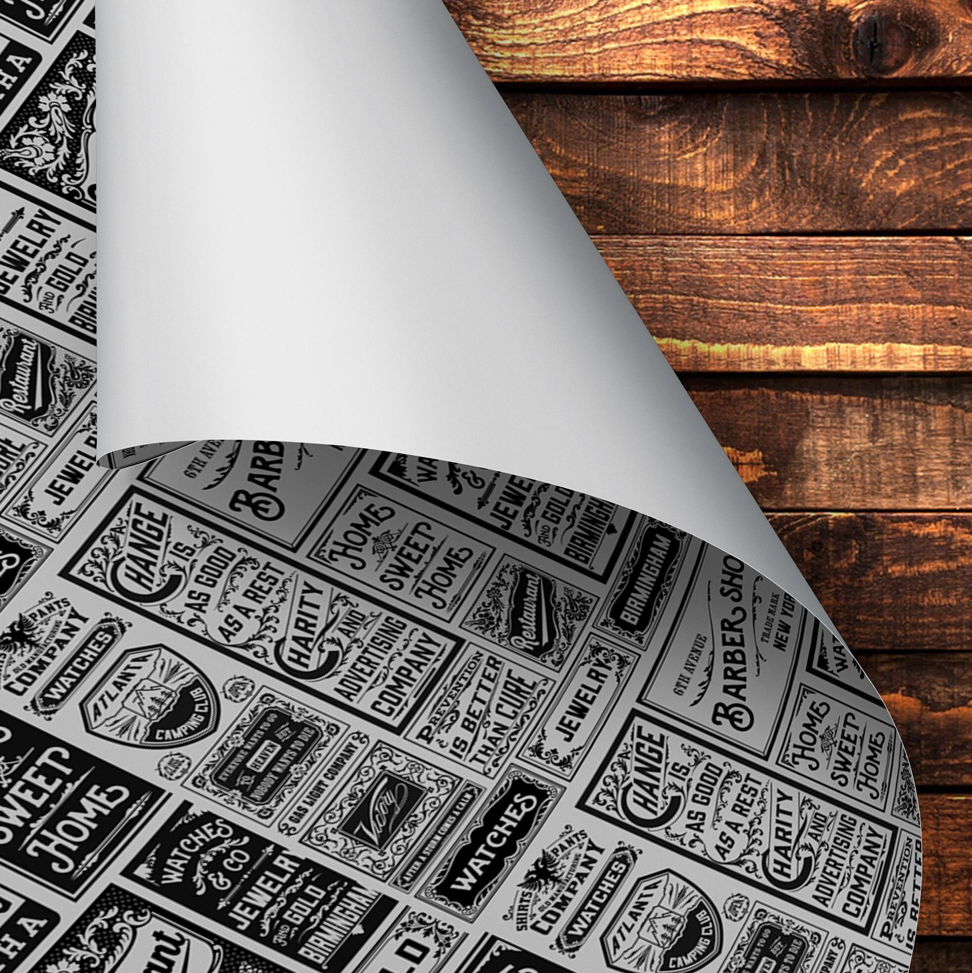 Vintage Newspaper Digital Paper Pack of 2 Pattern - Etsy