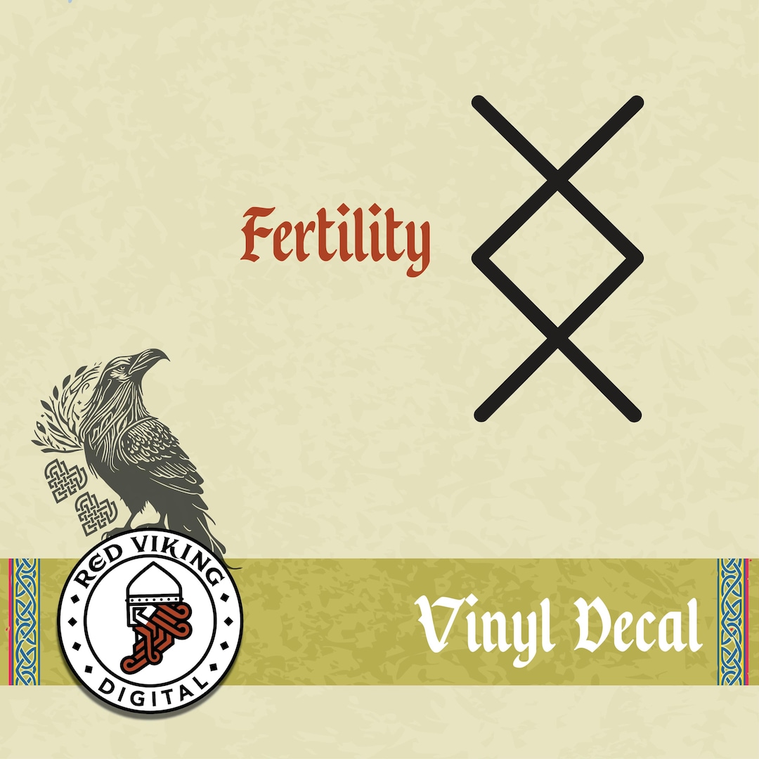 Fertility Rune Vinyl Decal: Symbol of Growth & Love - Etsy