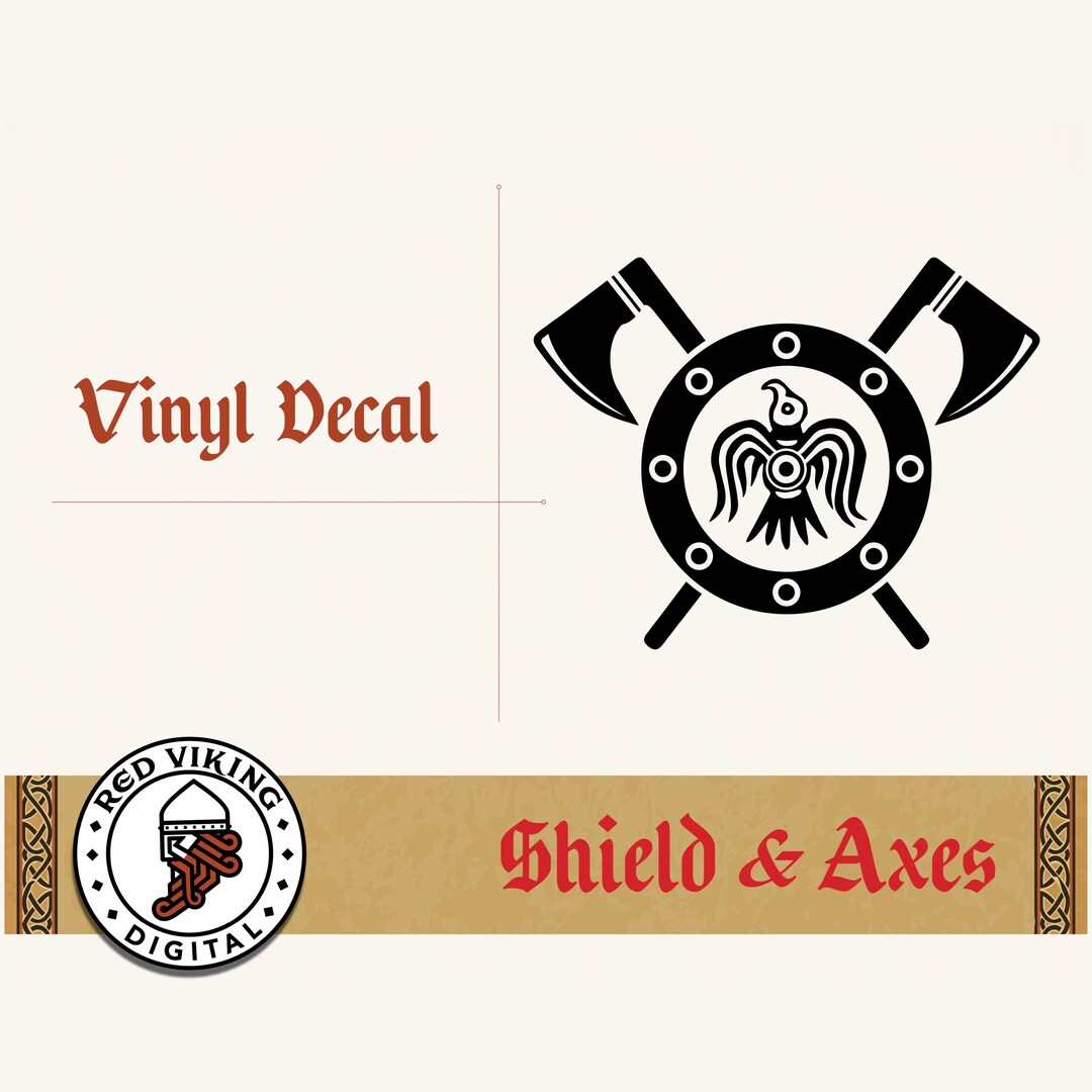 Discover Exquisite Viking Shield With Crossed Axes at Our Etsy Store ...