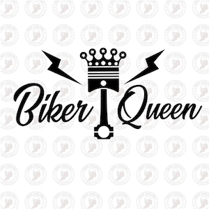 Digital Download. "biker Queen" SVG, PNG, DXF. Cut Files. Indoor ...