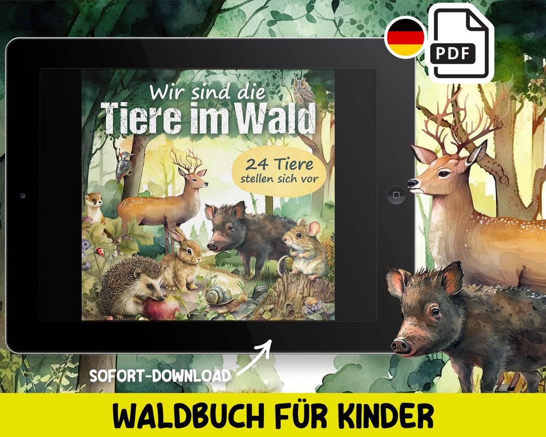 Forest Animals Book for Children Book About the Forest: We Are the ...