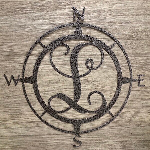 Metal Initial Wall Hanging - Etsy