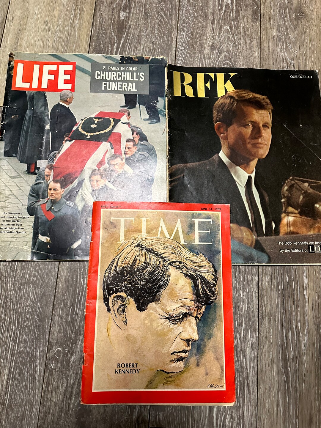 Vintage Life, Time & RFK Magazines - Etsy