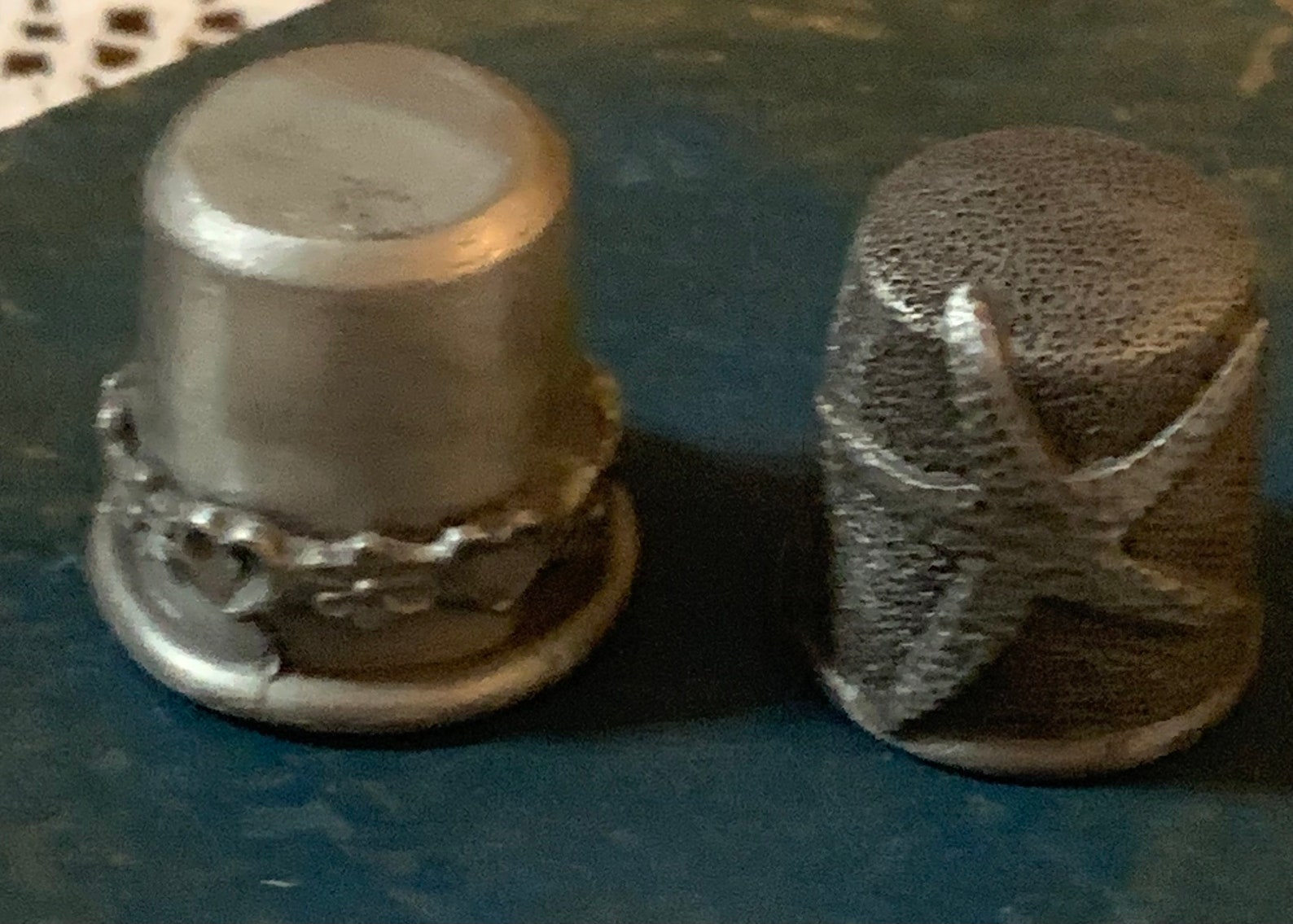 Vintage Pewter Thimbles - Etsy