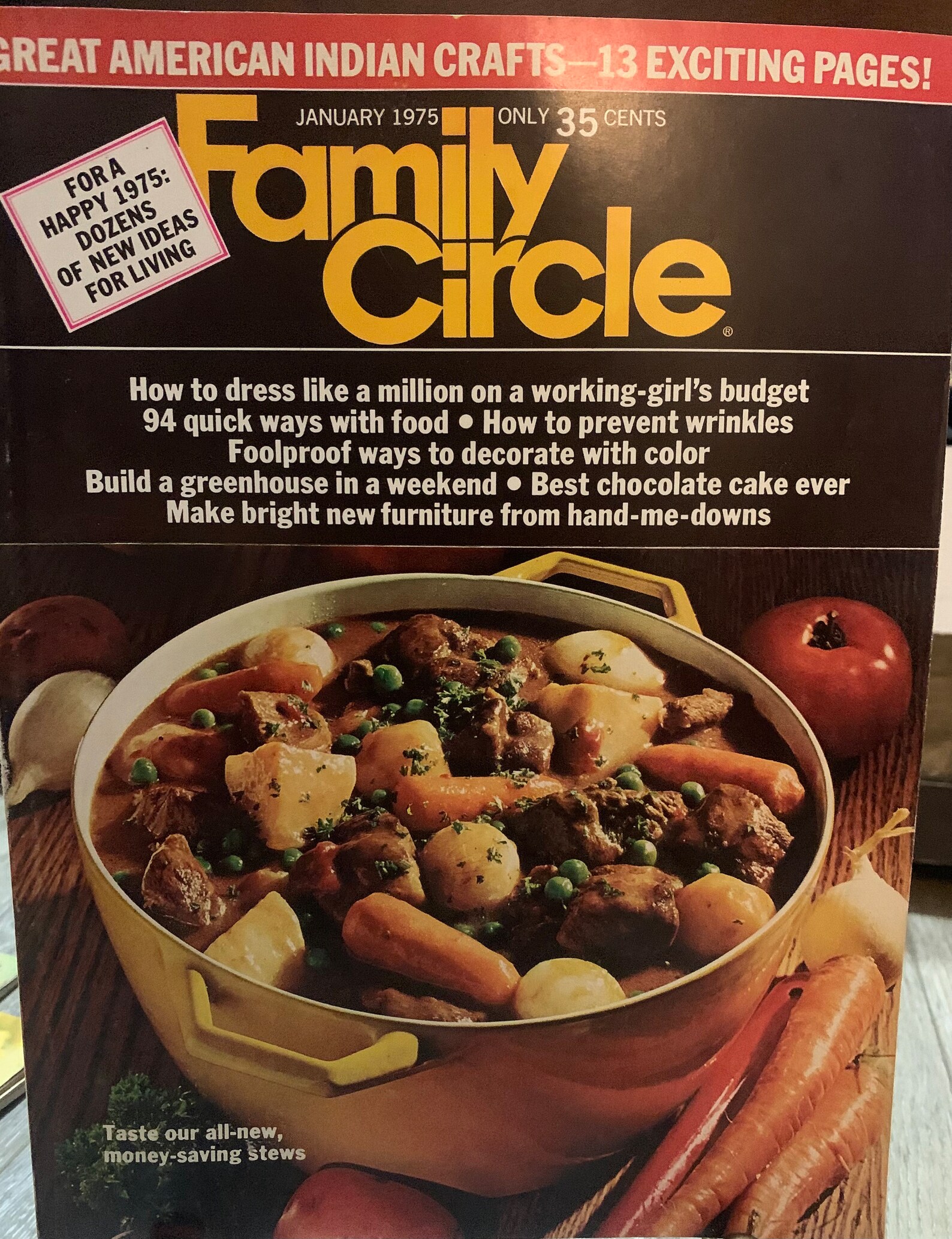 Vintage 1970s Era Family Circle Magazine - Etsy