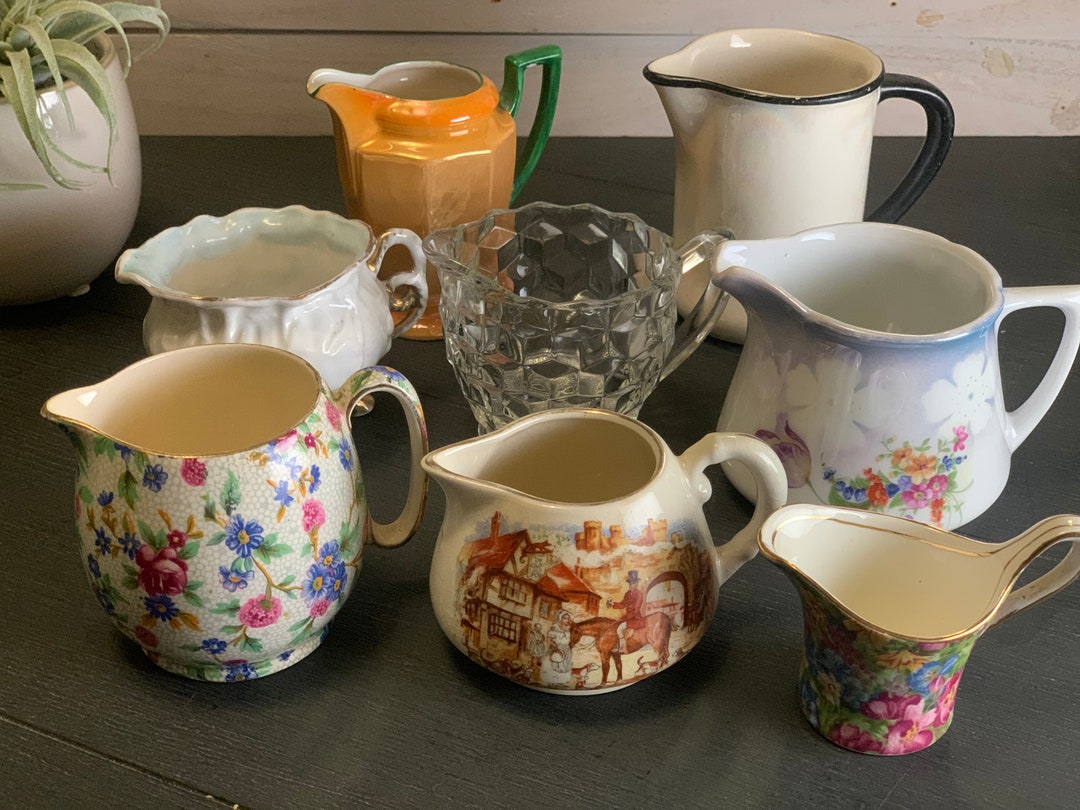 Vintage Miniature Pitcher- Creamer Collection - Etsy