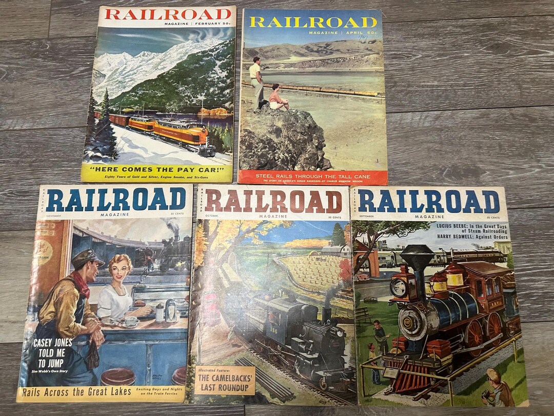 Vintage Railroad Magazines - Etsy