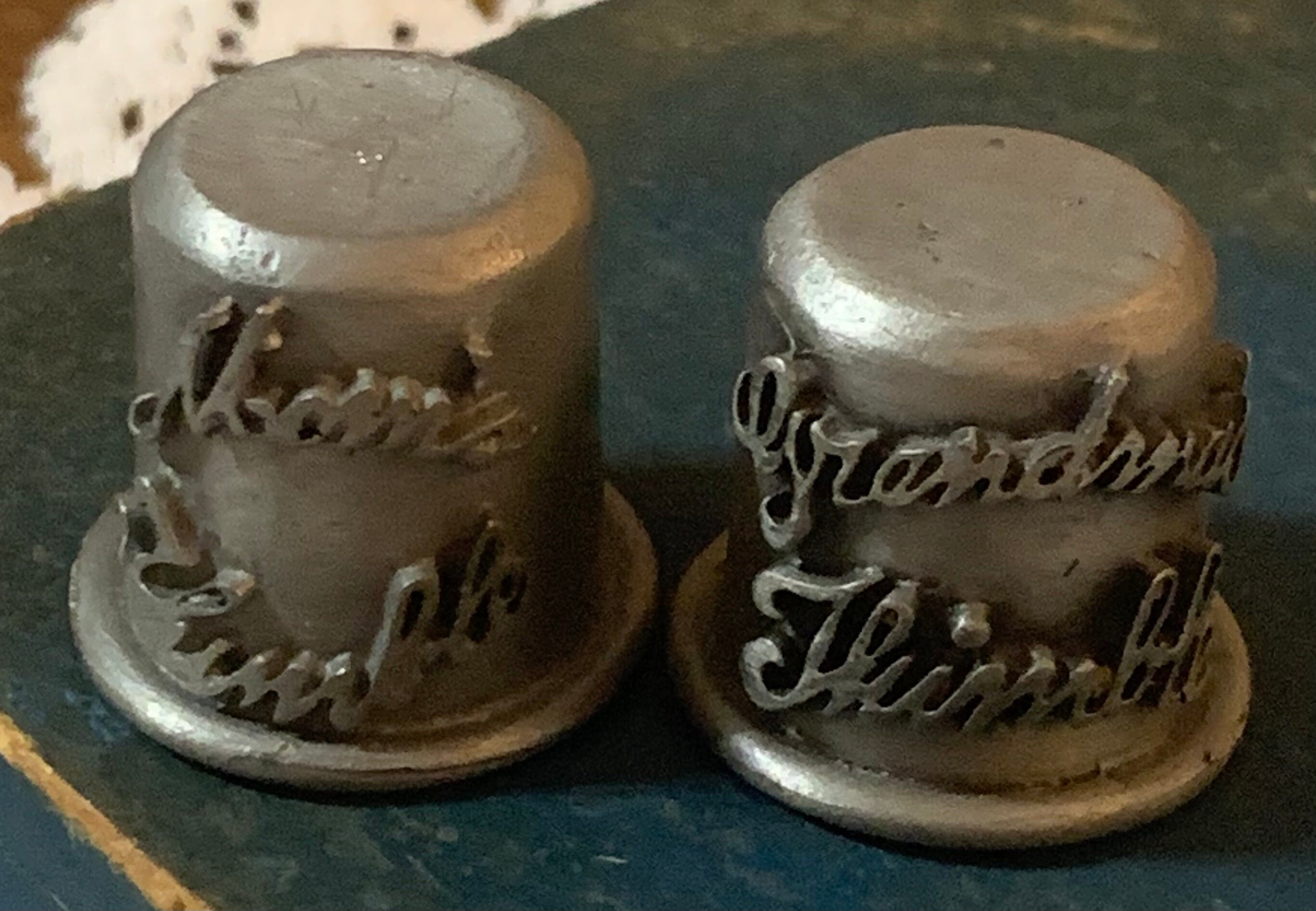 Vintage Pewter Thimbles - Etsy