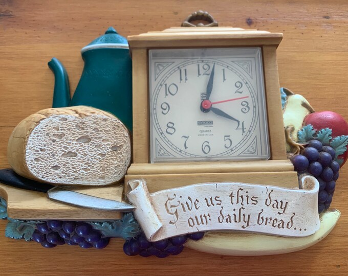 Give Us This Day Our Daily Bread Wall Clock - Etsy