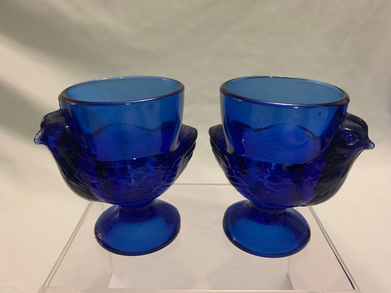 Vintage Cobalt Blue Glass Collection Various Pieces. - Etsy