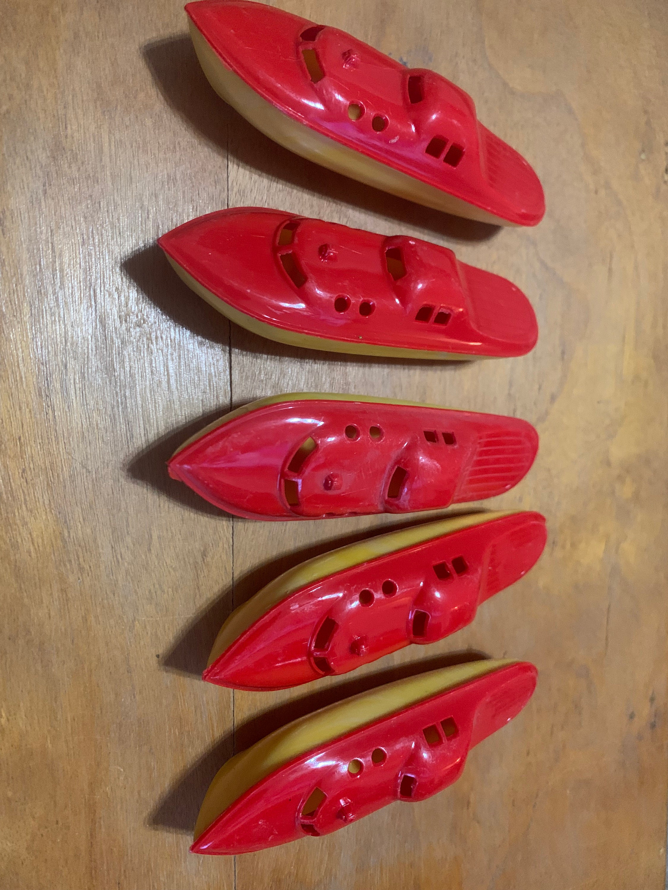 Vintage Plastic Toy Boats