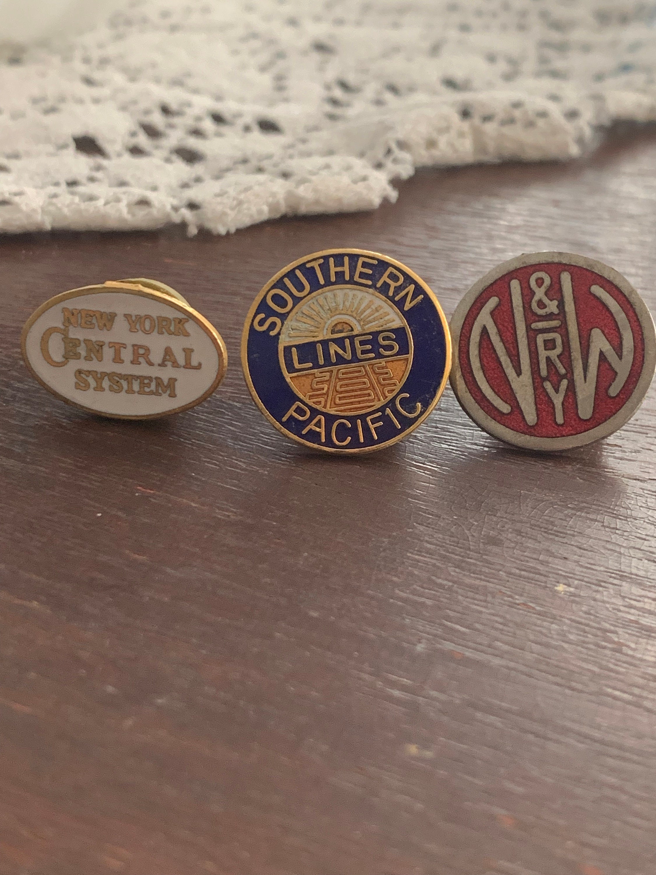Vintage Railroad Lapel Pins, Hat Pins - Etsy