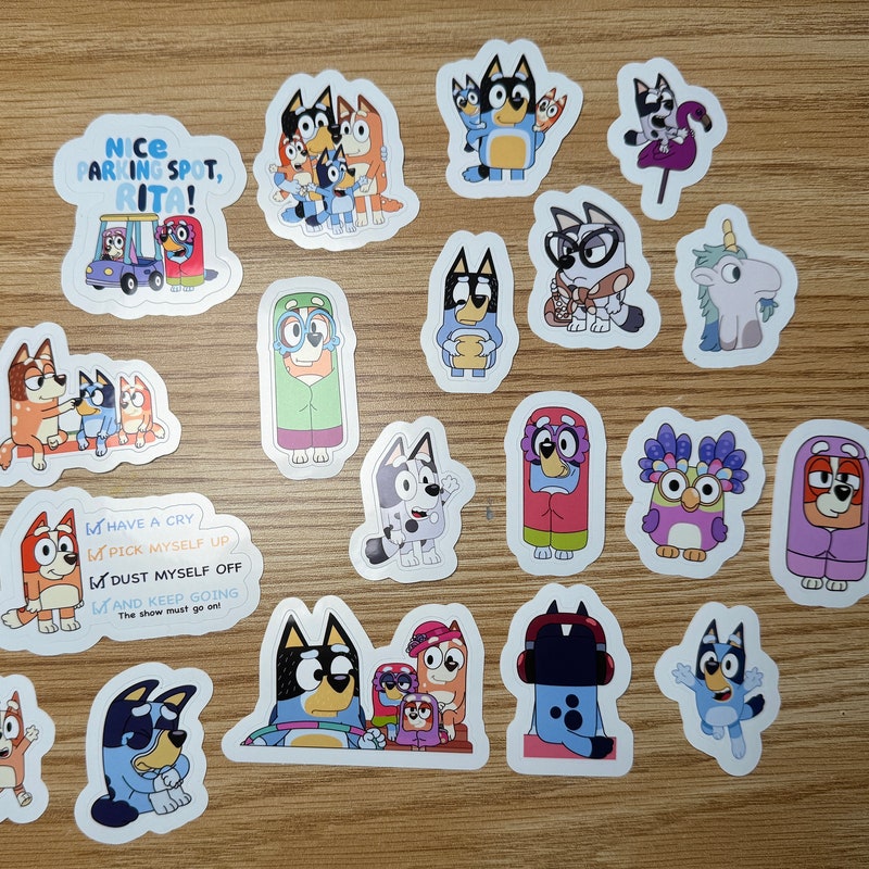Bluey Stickers - Etsy