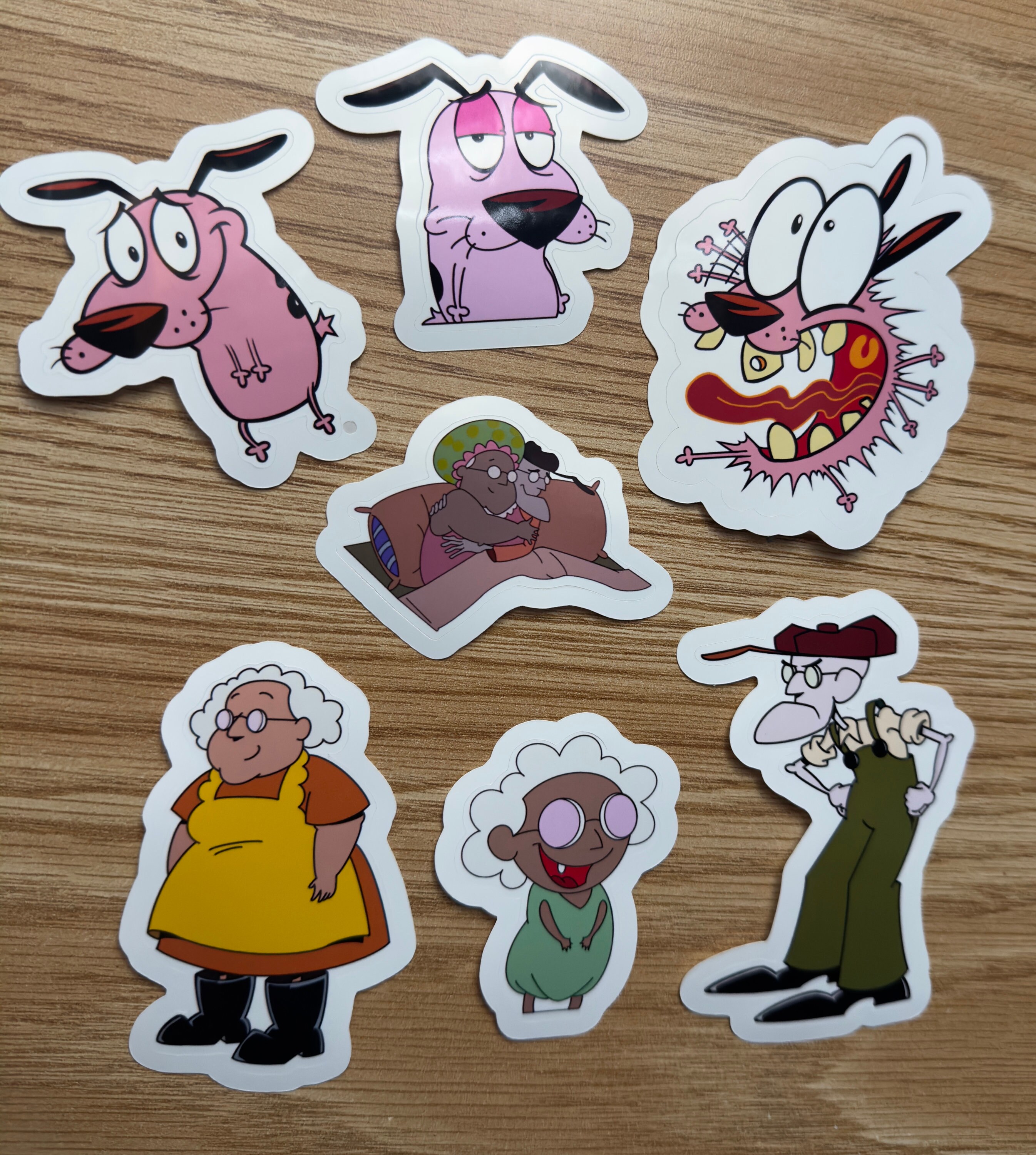 Courage the Cowardly Dog - Character Stickers - Glossy or Matte - Etsy