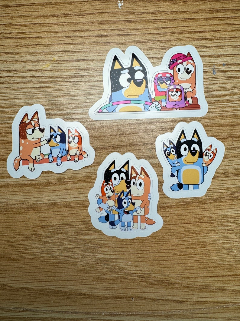 Bluey Stickers Bluey Characters Glossy or Matte Stickers Bluey Bingo ...