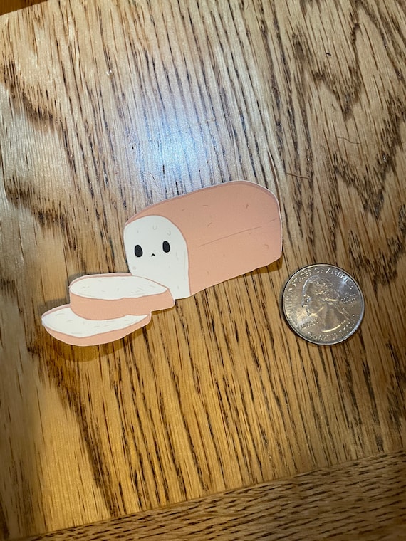 Vinyl Chibi Sliced Bread Loaf Sticker | Etsy