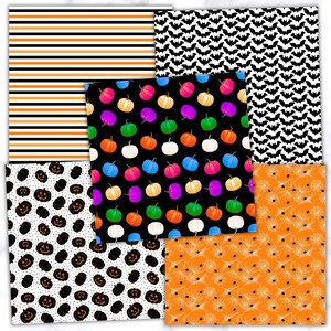 Halloween Digital Paper, Spooky Halloween Seamless Pattern, Halloween ...