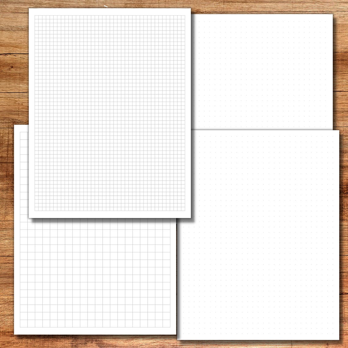 Printable Paper Bundle: Lined, Grid, Dot, Wide, College Rule, Graph (US ...