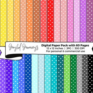 Polka Dot Digital Paper, Small Polka Dots, Scrapbook Papers, Wallpaper ...