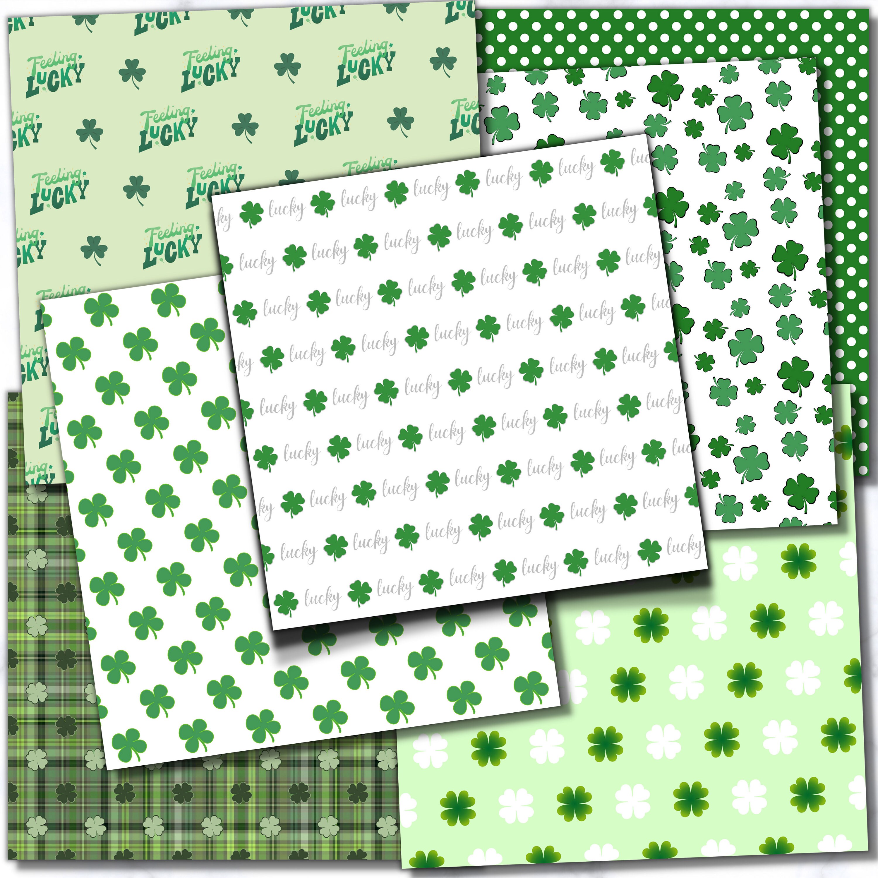 St. Patrick's Day Digital Paper, Printable Digital Papers, Patrick's ...