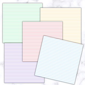 Stripes Digital Paper, Striped Scrapbook Paper, Striped Background ...