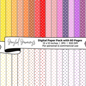 Polka Dot Digital Paper, Small Polka Dots, Scrapbook Papers, Wallpaper ...