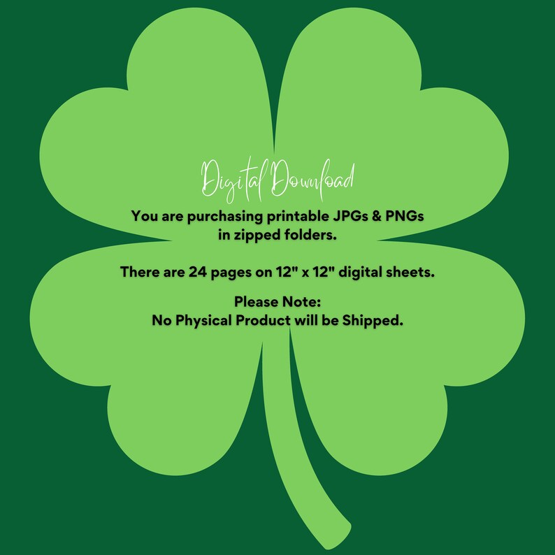 St. Patrick's Day Digital Paper, Printable Digital Papers, Patrick's ...