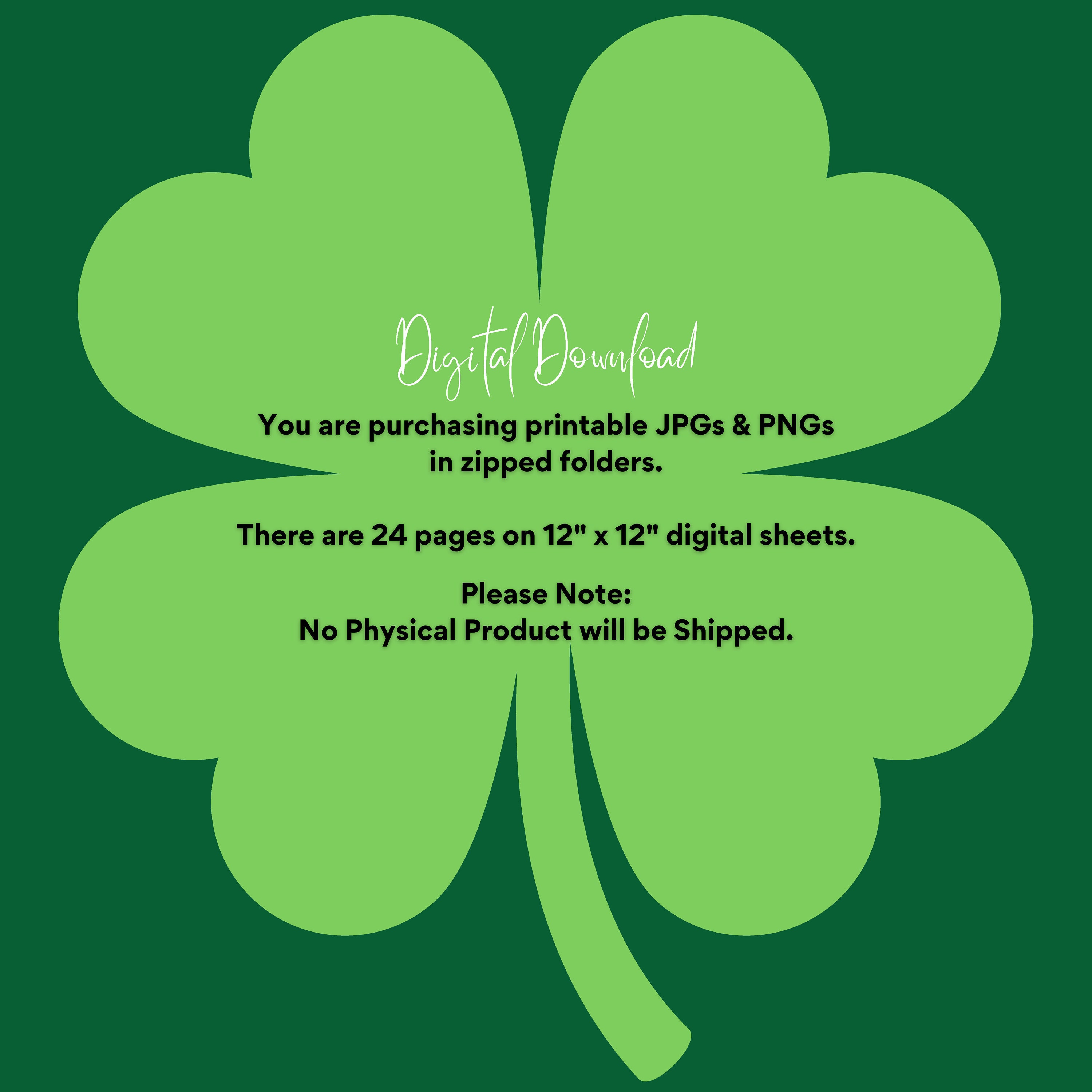 St. Patrick's Day Digital Paper, Printable Digital Papers, Patrick's ...