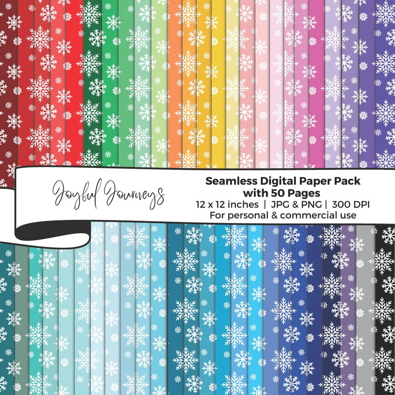 Christmas Digital Paper - Etsy