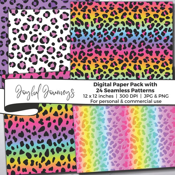 Rainbow Leopard - Etsy