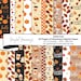 Fall Thanksgiving Digital Paper Bundle: Pumpkins, Seamless Patterns ...