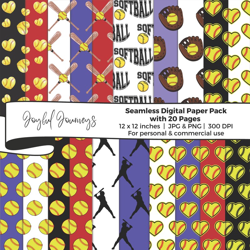 Softball Background - Etsy