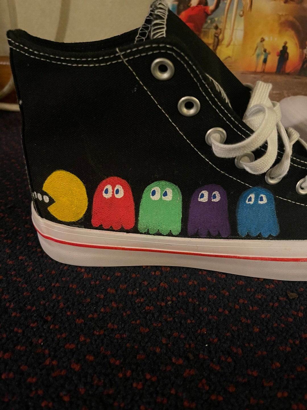 Converse X Pacman Custom Sneakers - Etsy