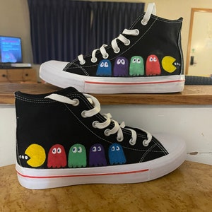 Converse X Pacman Custom Sneakers - Etsy