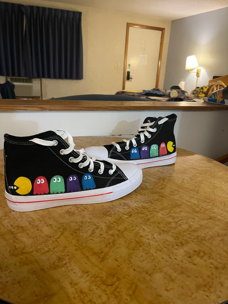 Converse X Pacman Custom Sneakers - Etsy