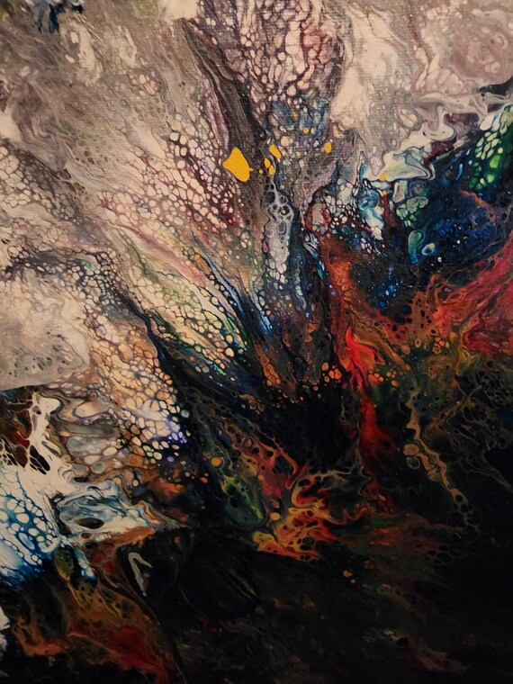 Original Acrylic Flow Art Painting 18 X 24 Abstract Art - Etsy