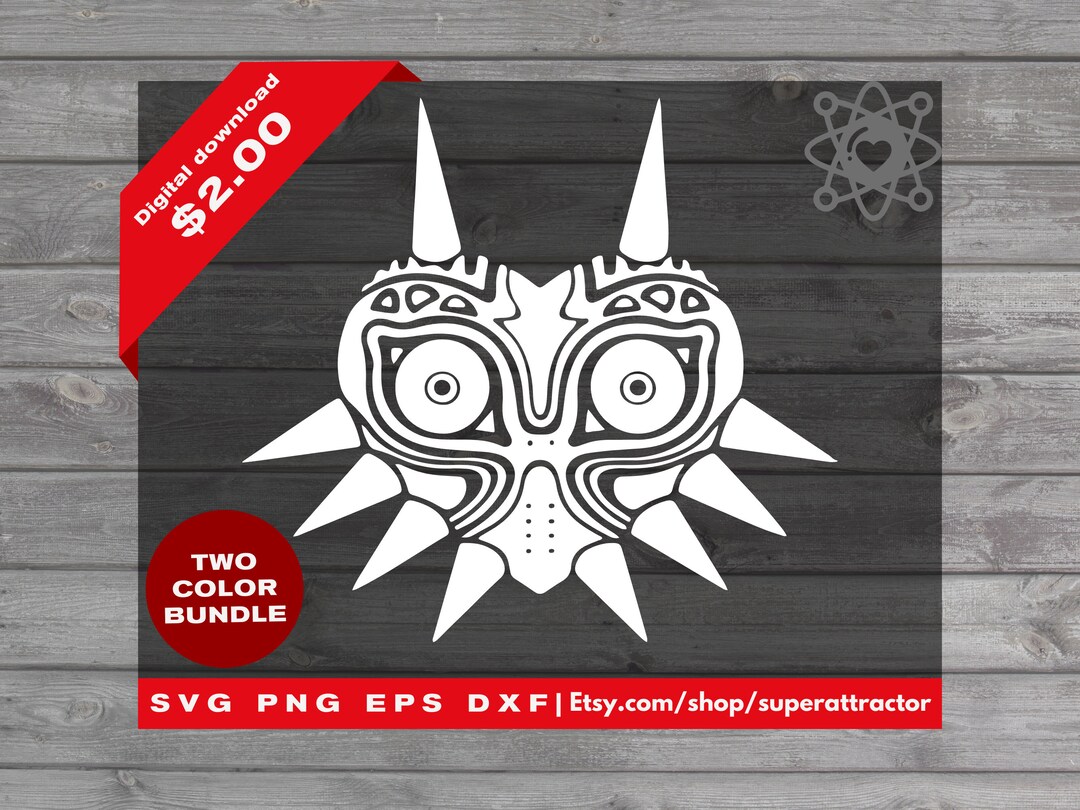 Majora's Mask Vector Legend of Zelda SVG PNG DXF Cut Files for Cricut ...