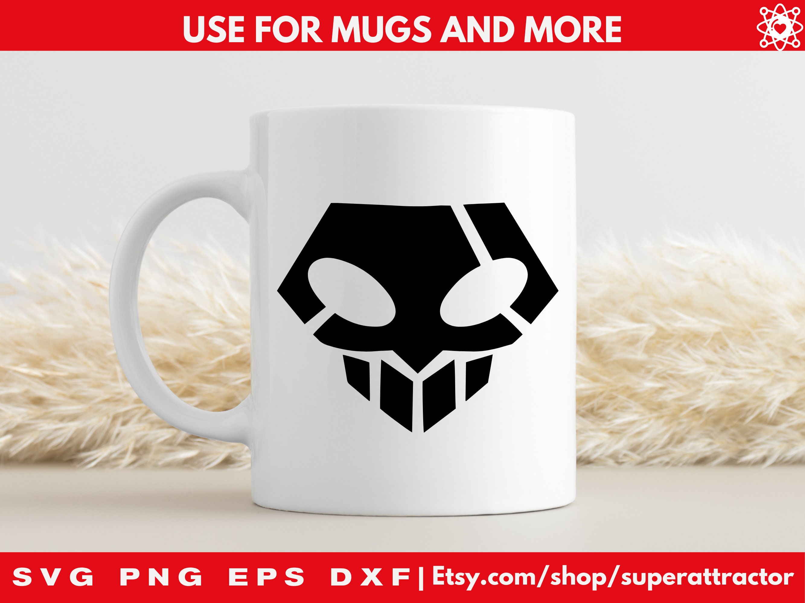 Bleach Soul Reaper Skull Symbol Anime SVG and PNG Design Bundle for ...